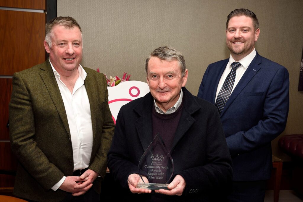 AUGUST 2025 Winner - John Wade awarded Community Spirit Award Winner ...